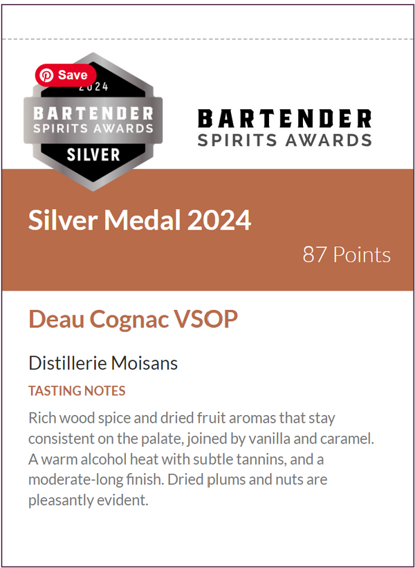 Deau Cognac VSOP - French Cider, Inc.